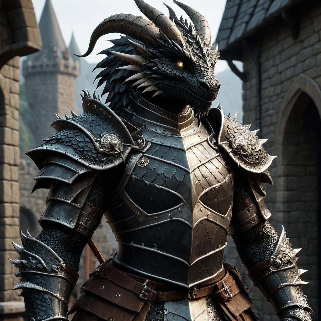 Dragonborn Fighter | Npc Fantasy Art | CharGen