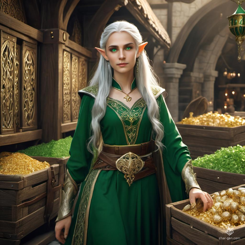 Elf Merchant | Npc Fantasy Art | CharGen