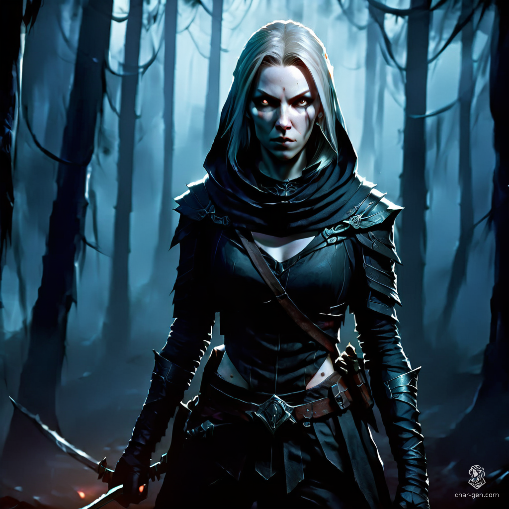 CharGen: D&D Npc Art by Rogue2882 - Human Warlock Assassin *NEW*