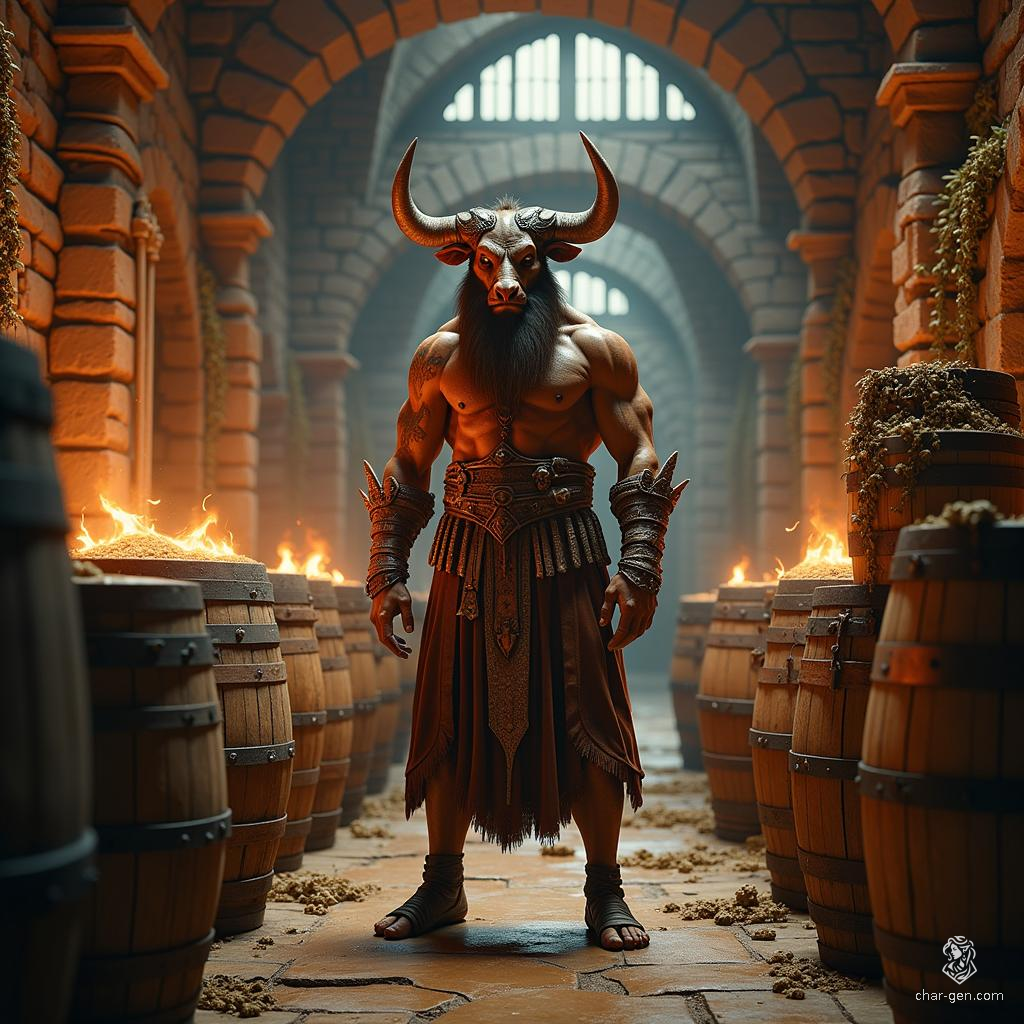 Minotaur Monk | Npc Fantasy Art | CharGen