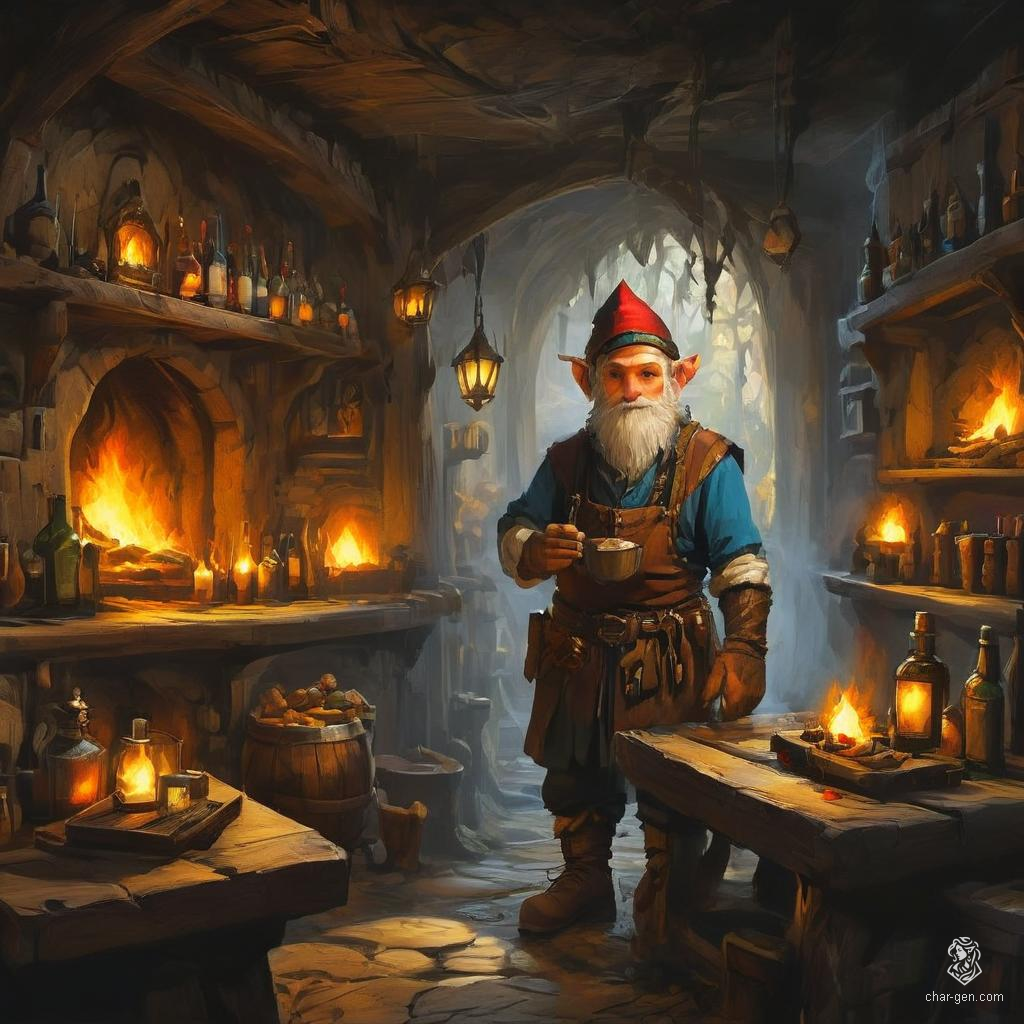 Gnome Innkeeper | Npc Fantasy Art | CharGen
