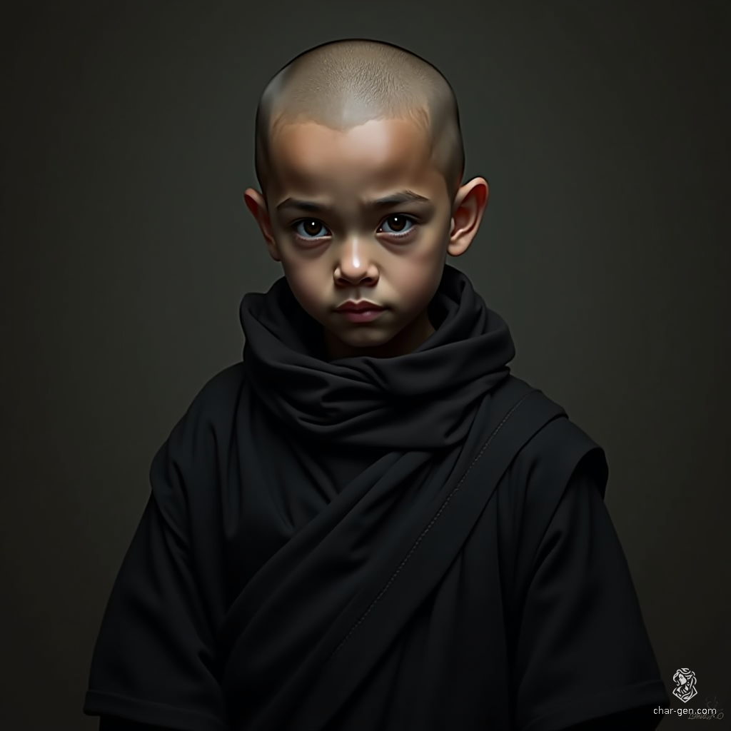 CharGen: D&D Character Art by Monk3633 - in young monk with bold head ...