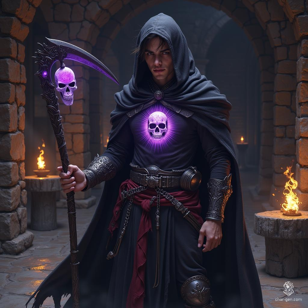 CharGen: D&D Character Art by turkulad - in Human male cleric of cyric ...