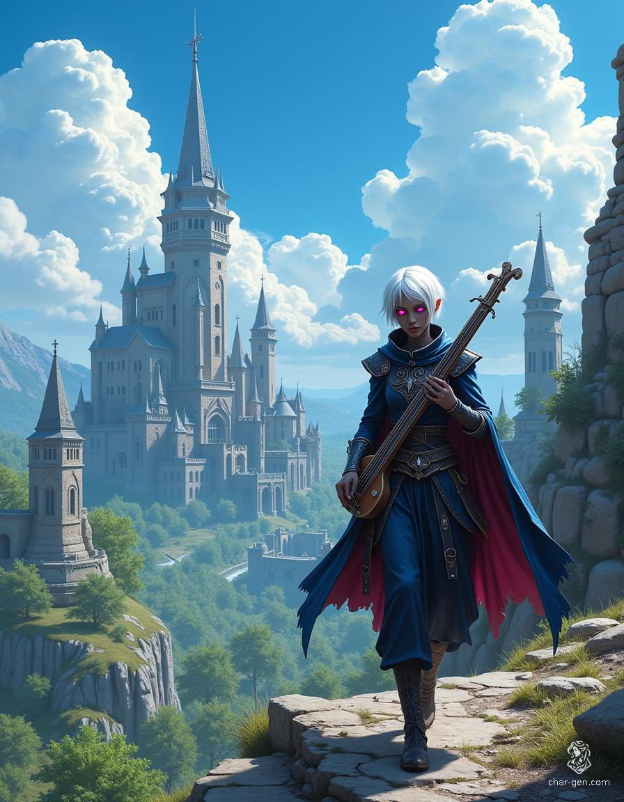 CharGen: D&D Npc Art by Fighter2813 - Drow Bard Spy *NEW* in Faerun