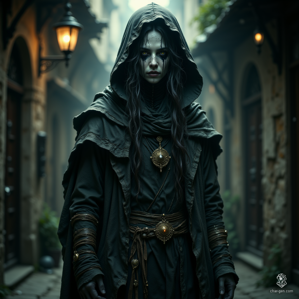 Half Elf Sorcerer | Npc Fantasy Art | CharGen