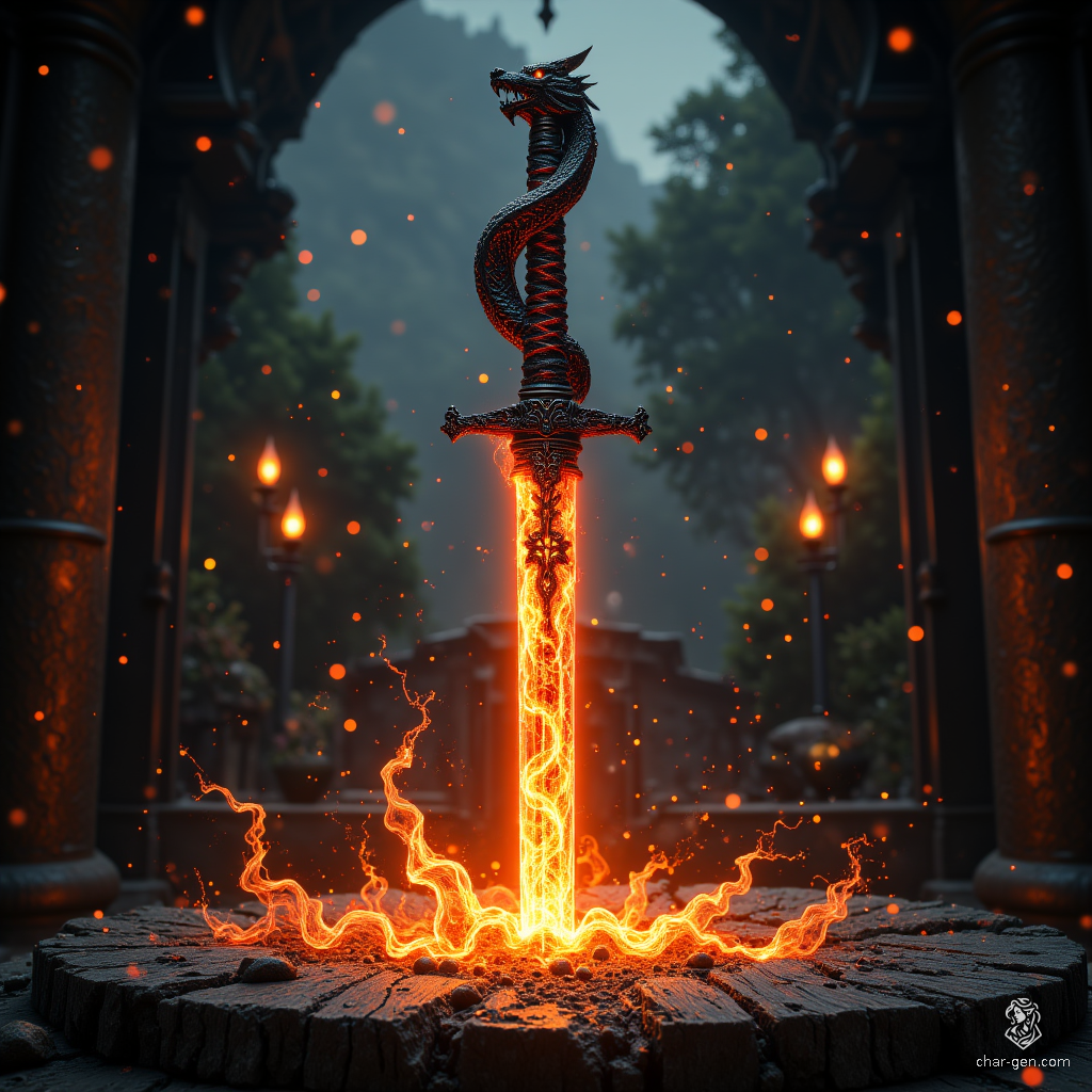 Weapon - Phoenix Rising | Item Fantasy Art | CharGen