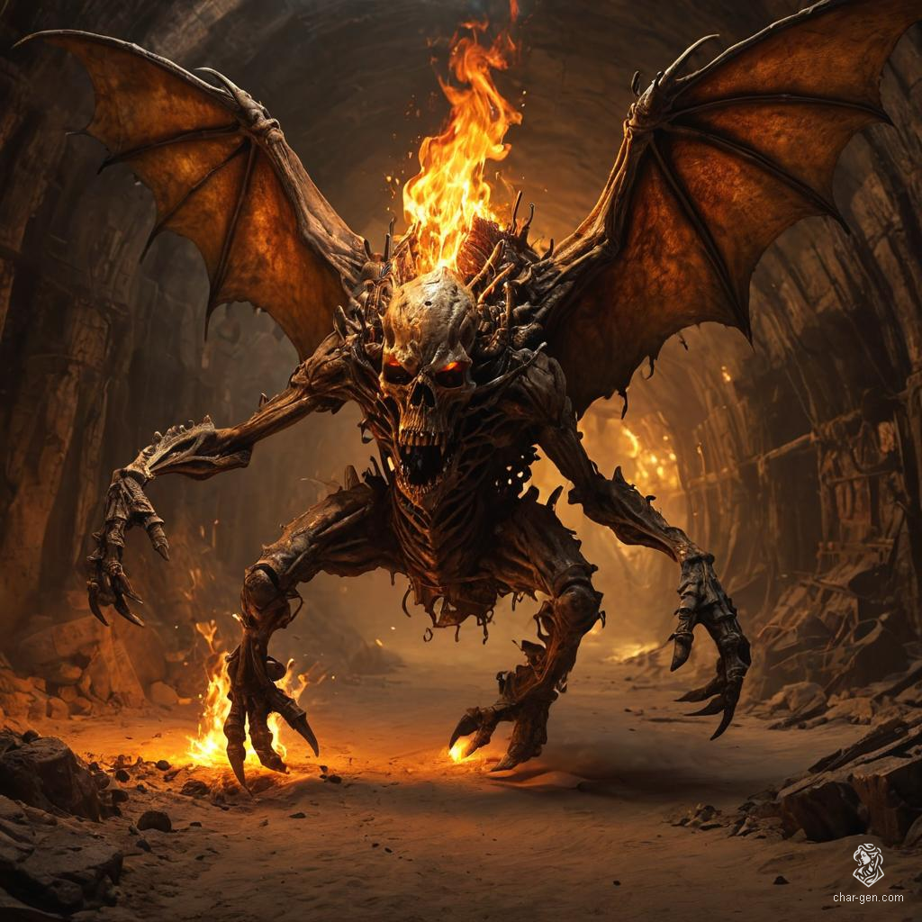 Flameskull | Monster Fantasy Art | CharGen