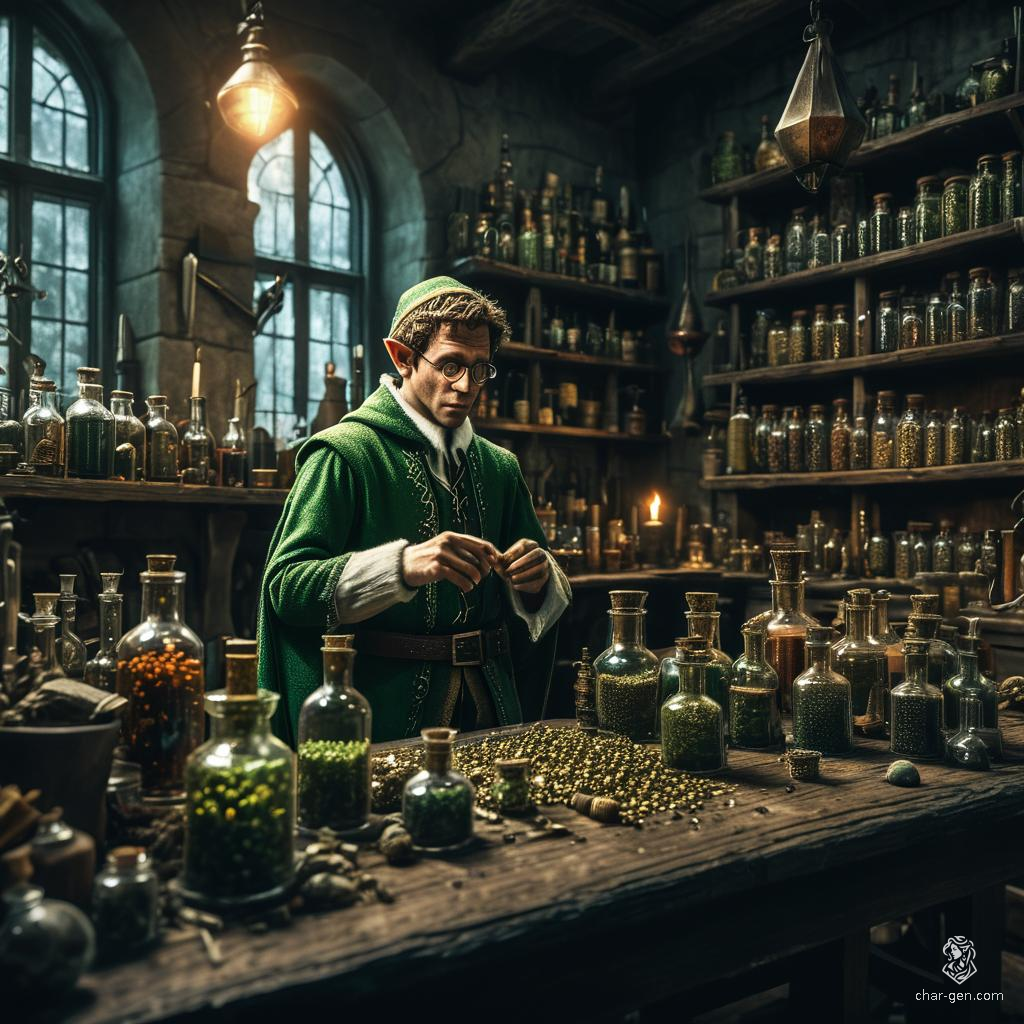 Elf Alchemist | Npc Fantasy Art | CharGen