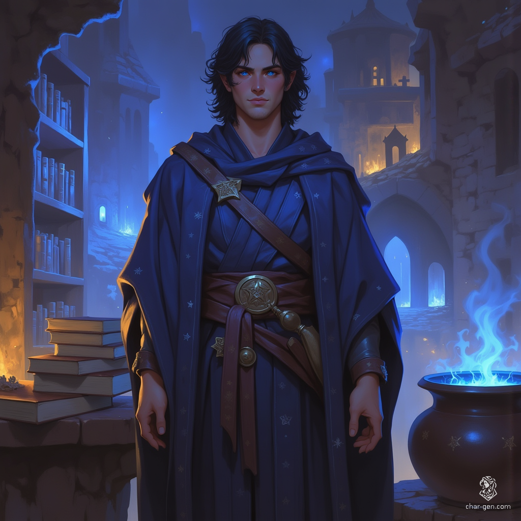 Human Wizard Enchanter | Npc Fantasy Art | CharGen