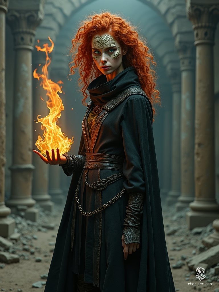 Human Sorcerer Caster | Npc Fantasy Art | CharGen