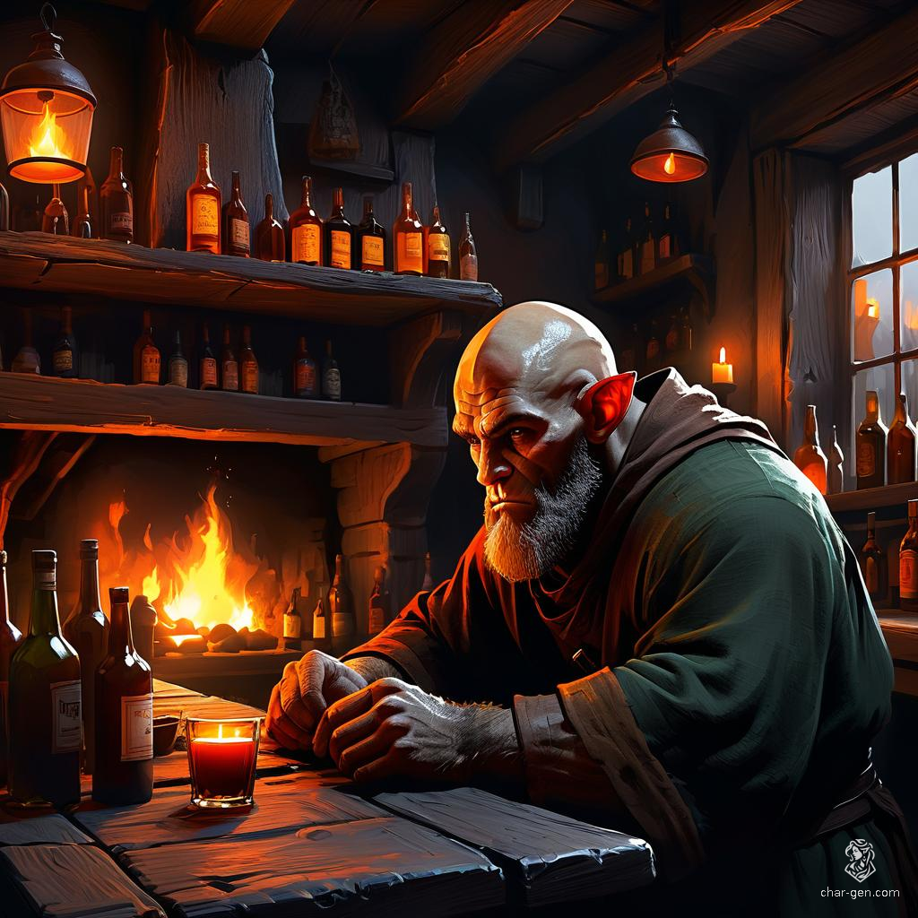 CharGen: D&D Npc Art by Sorcerer1063 - Goliath Monk