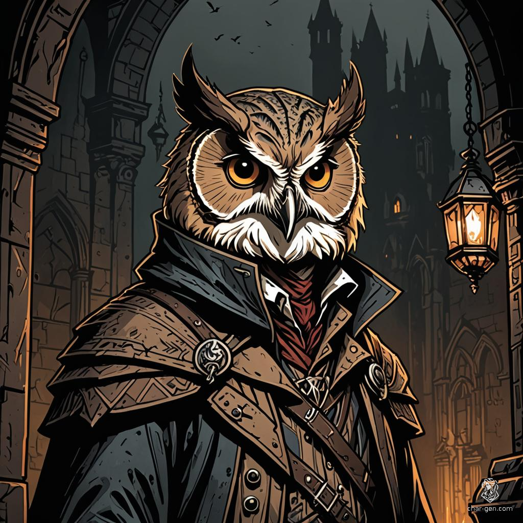Owlin Rogue Spy *NEW* | Npc Fantasy Art | CharGen