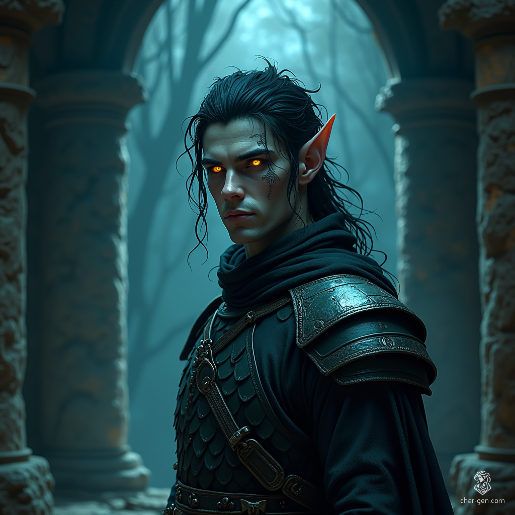 CharGen: D&D Character Art by Barbarian4081 - in male grey skin elf ...