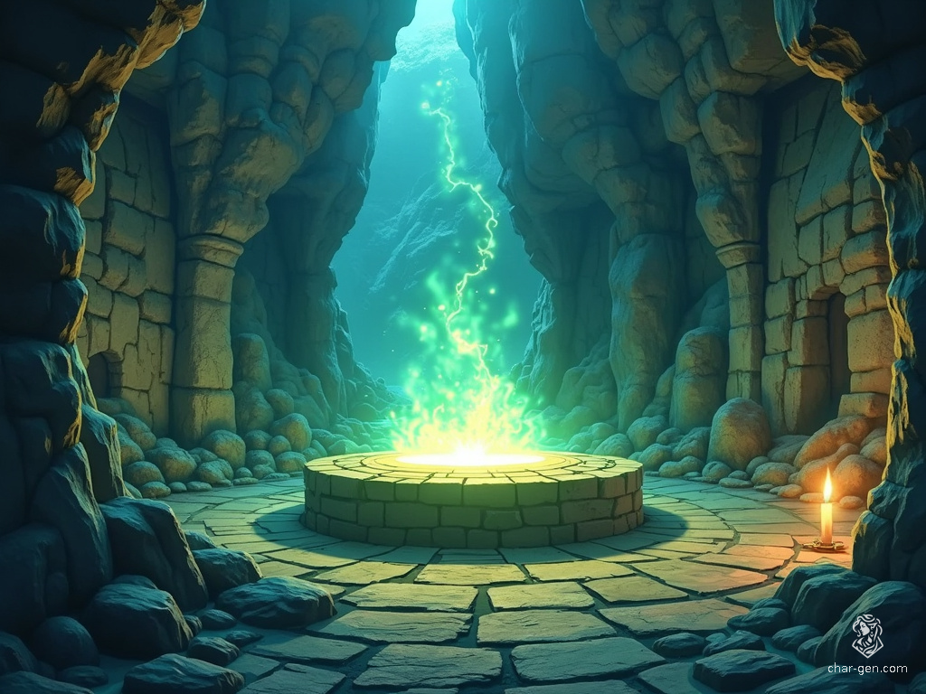 The Forge of Spells | Landscape Fantasy Art | CharGen