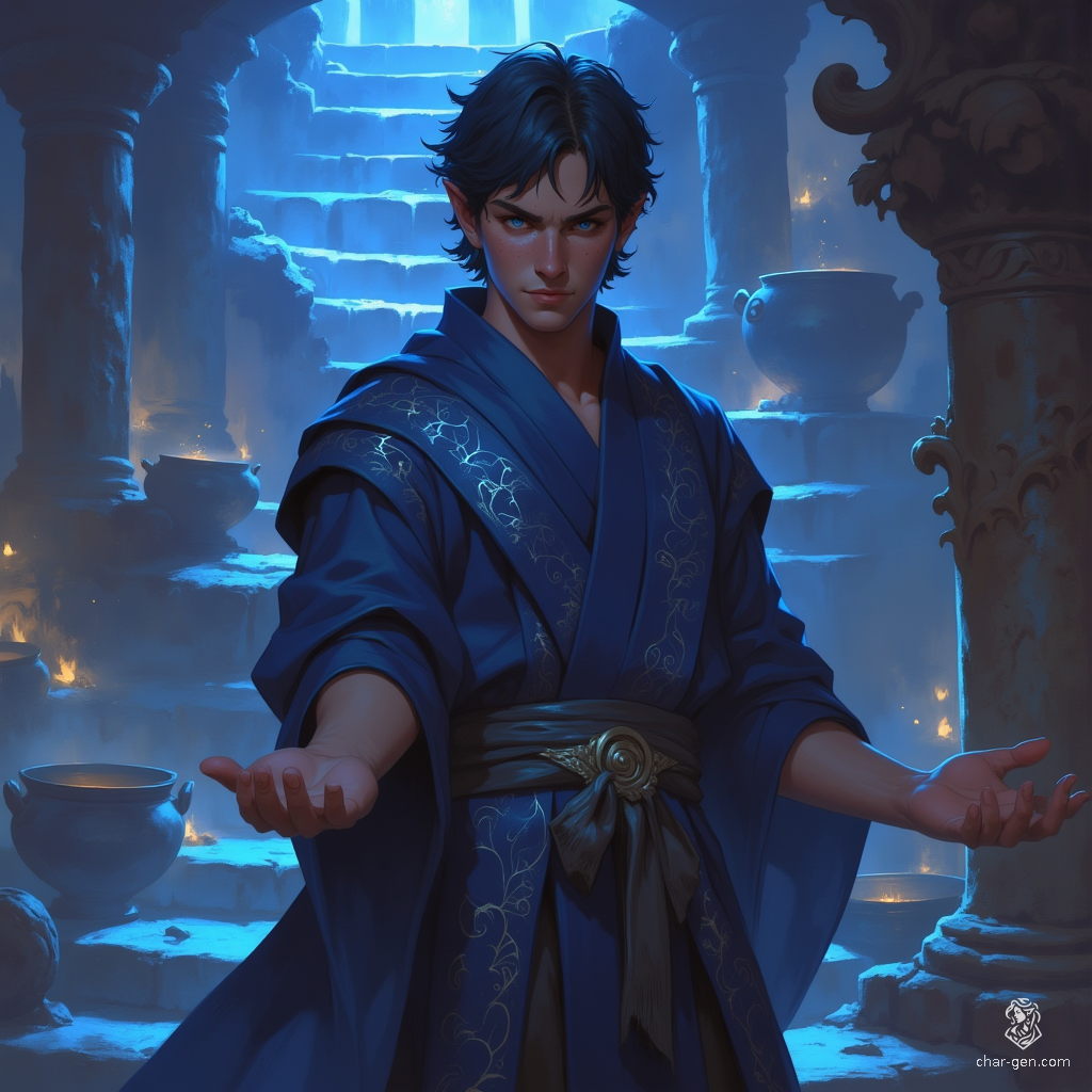 Human Wizard Enchanter | Npc Fantasy Art | CharGen