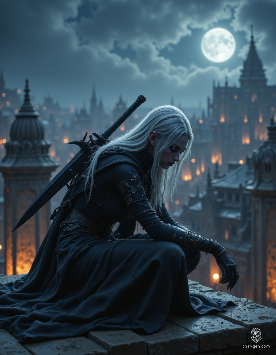 CharGen: Fantasy AI Image Generator - Npc Art by GreyImp - Half-Drow ...