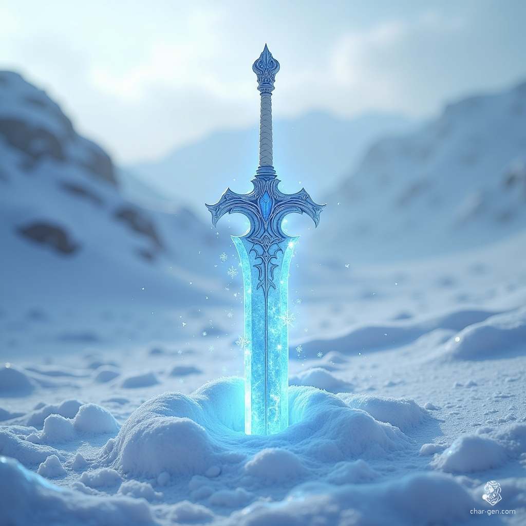 CharGen: D&D Item Art by Bodach5691 - Greatsword of Frost - Weapon