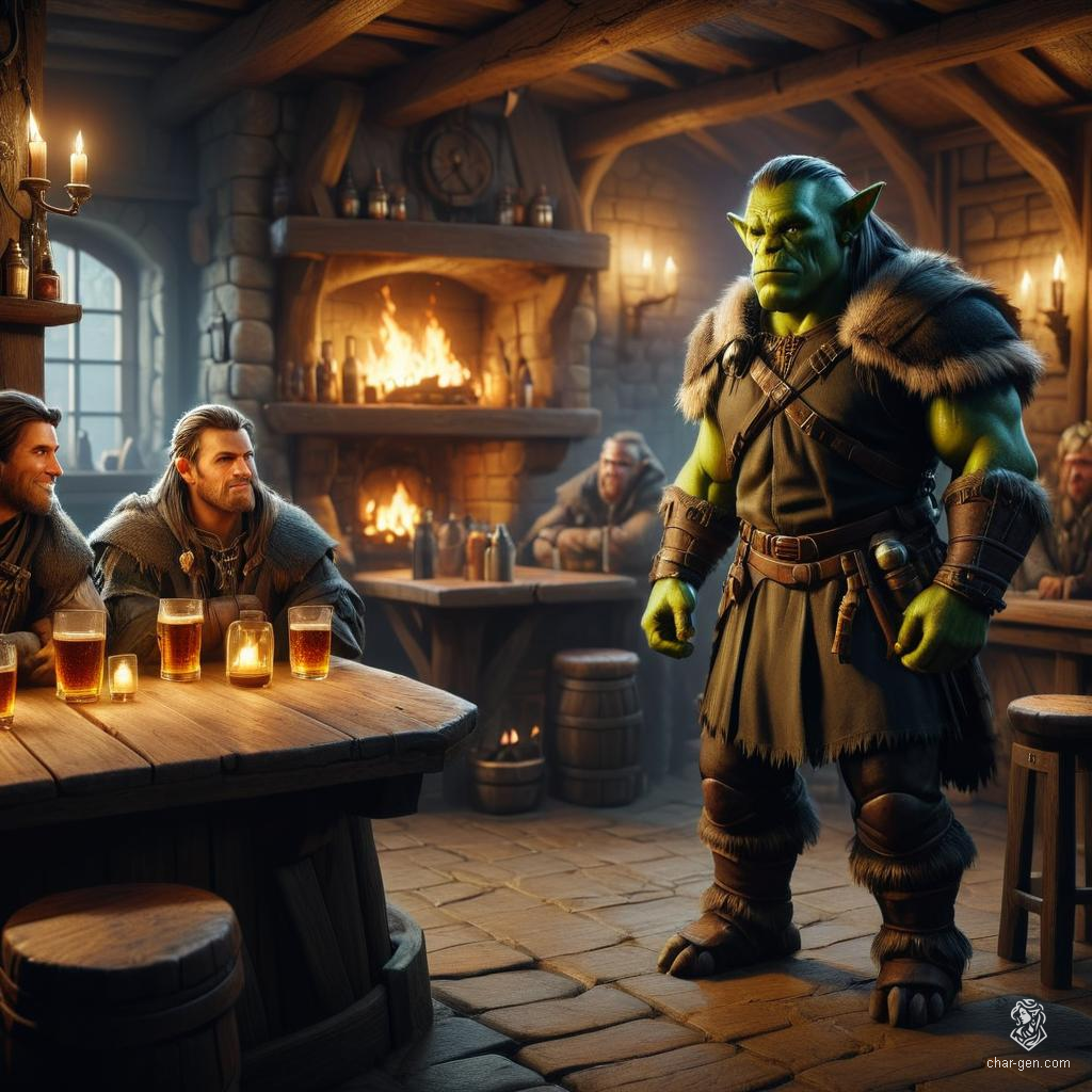 Orc Innkeeper | Npc Fantasy Art | CharGen
