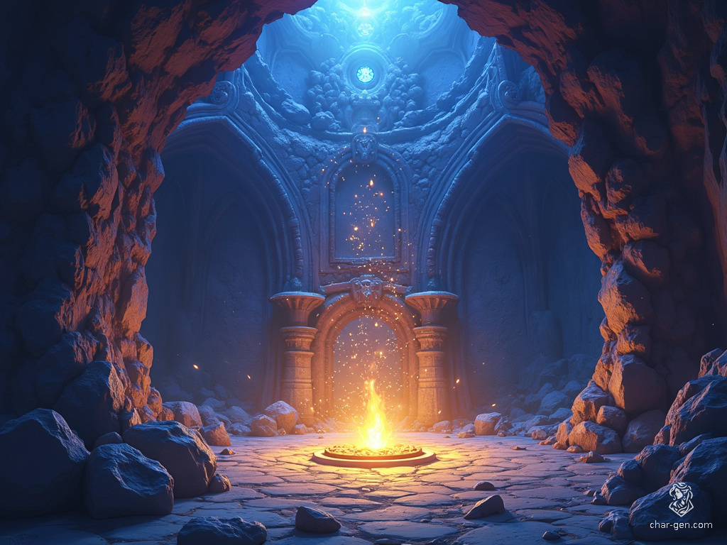 The Forge of Spells | Landscape Fantasy Art | CharGen
