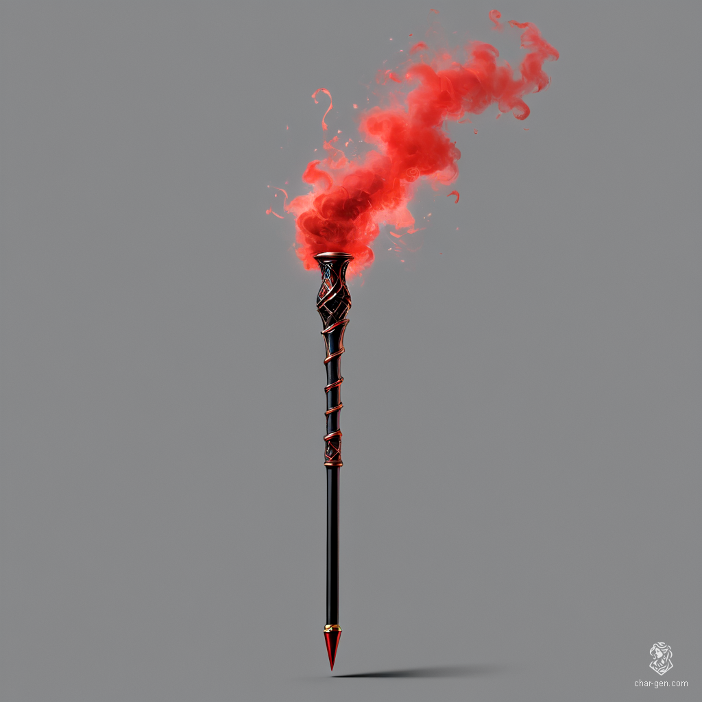 CharGen: D&D Character Art by Druid3232 - in A magical wand, black and ...