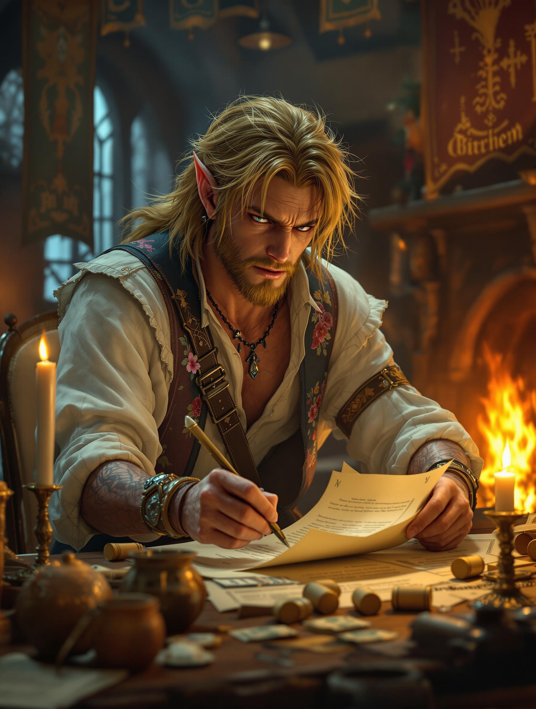 Eladrin Rogue Forger *NEW* | Npc Fantasy Art | CharGen