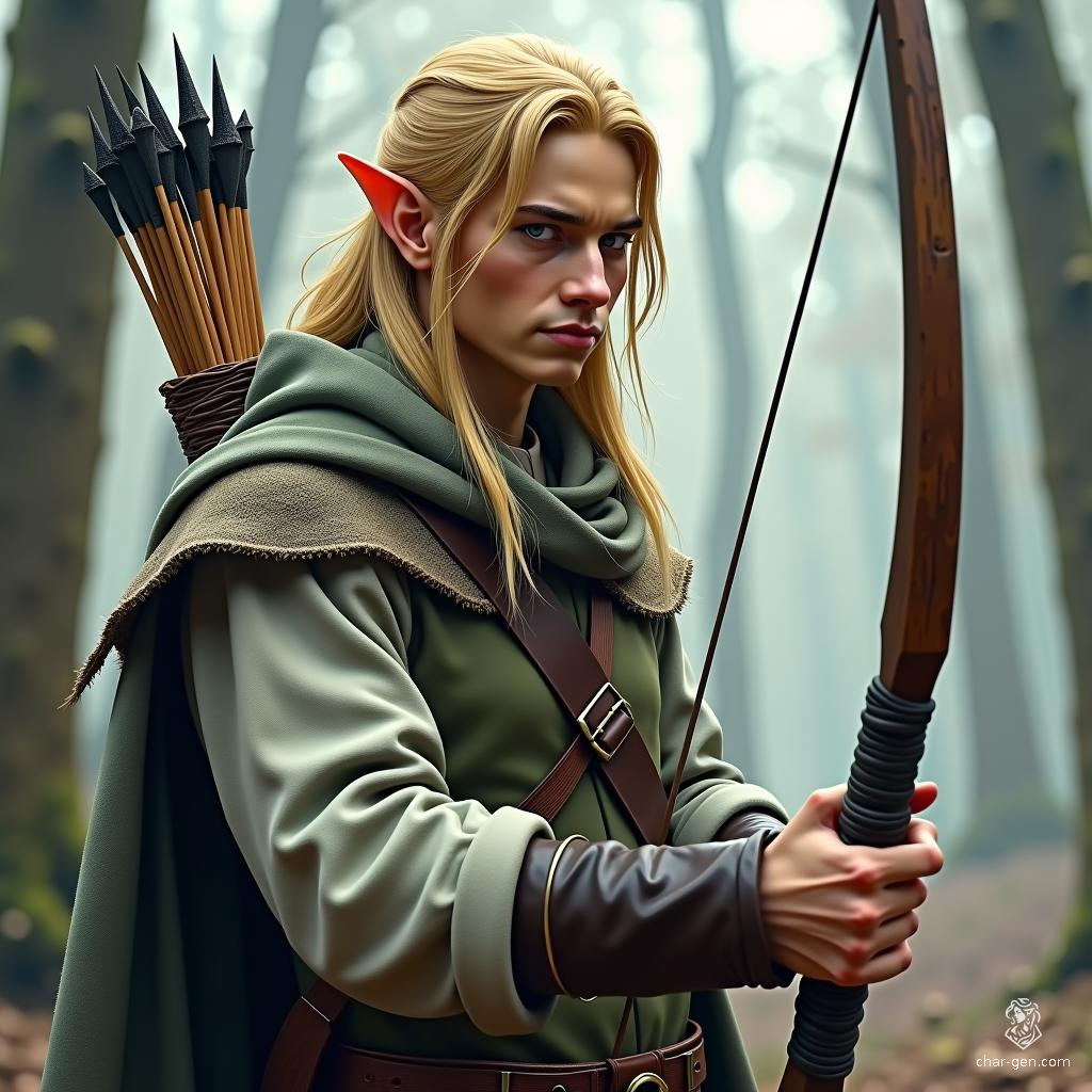 CharGen: D&D Character Art by Druid2760 - in A male weak wood elf with ...