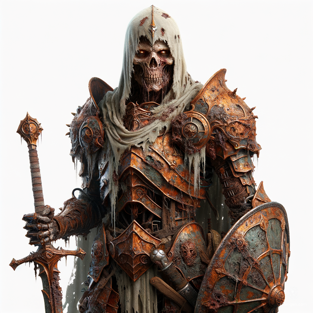 CharGen: D&D Monster Art by Danny - Zombie in Plain Background