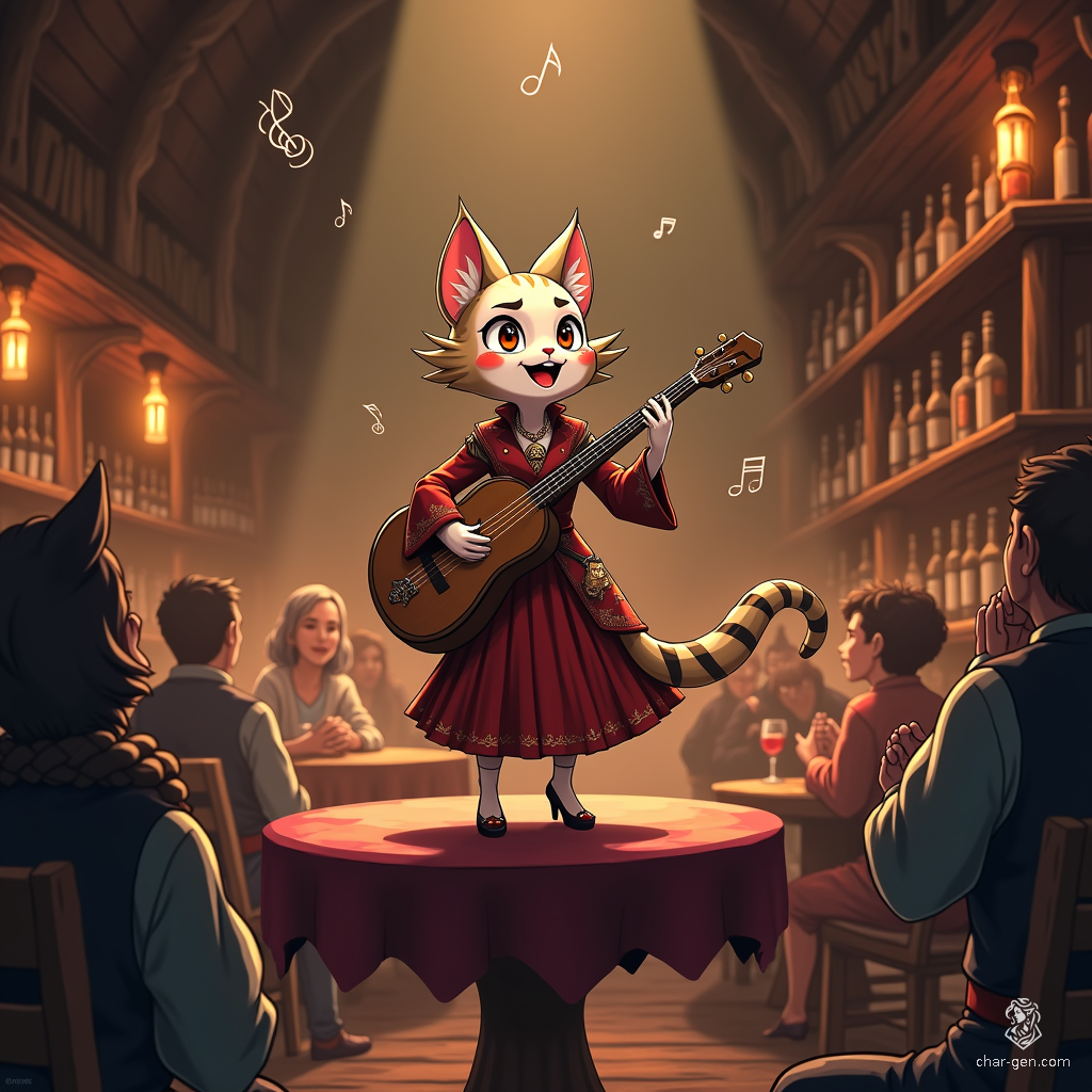 Tabaxi Bard | Npc Fantasy Art | CharGen