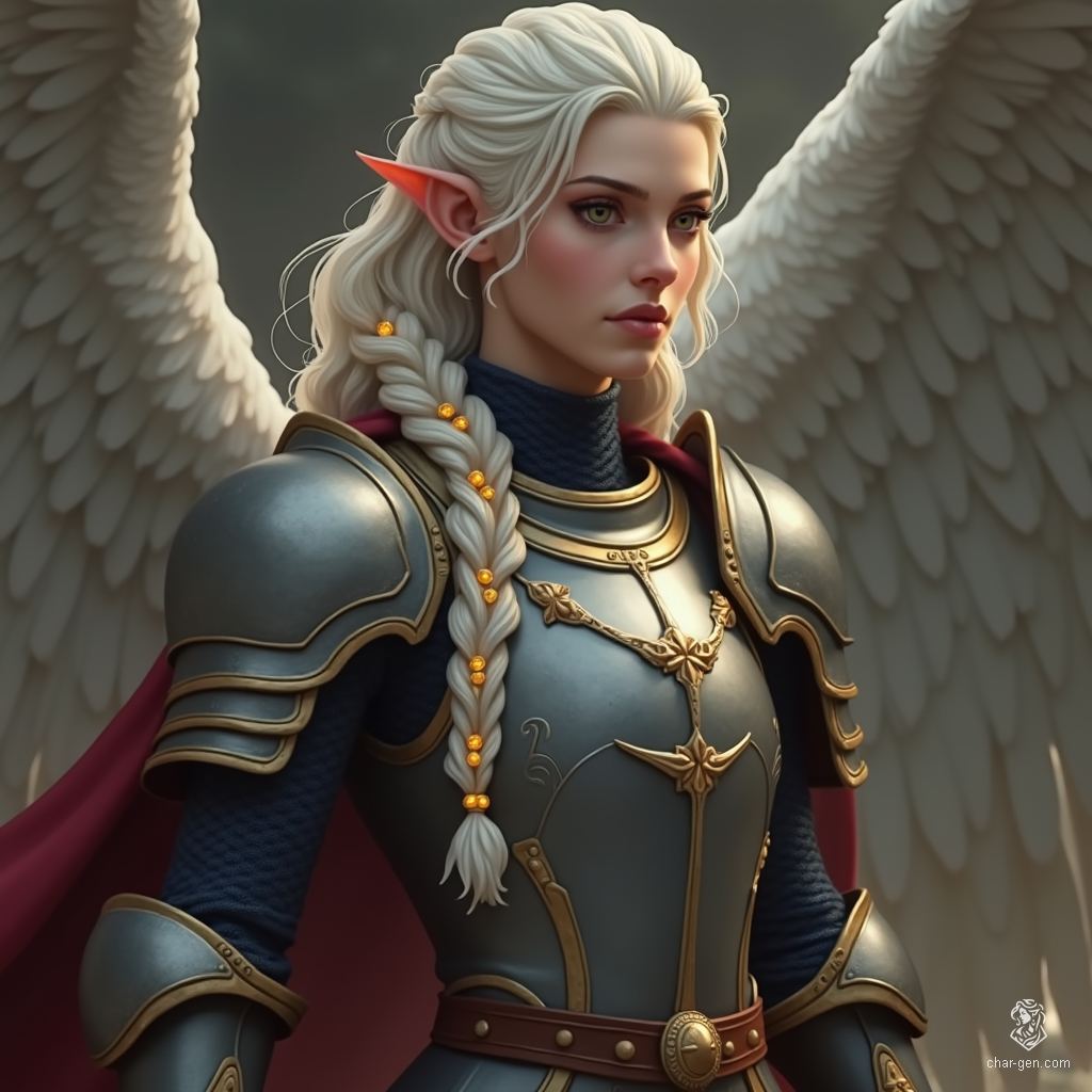 CharGen: D&D Character Art by Paladin4200 - in white wavey hair with ...