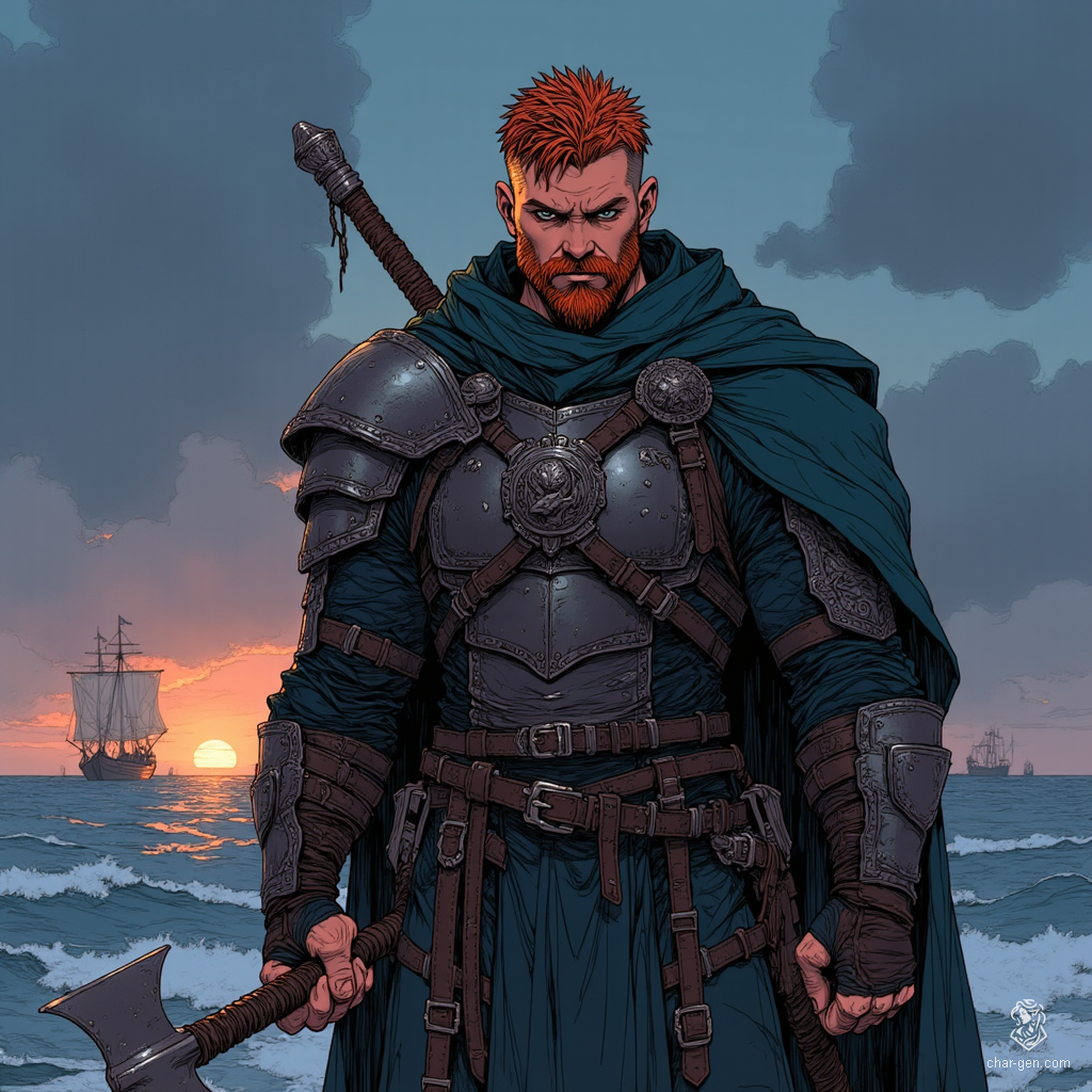 CharGen: D&D Character Art by BorjaFM - in human rogue, viking style ...