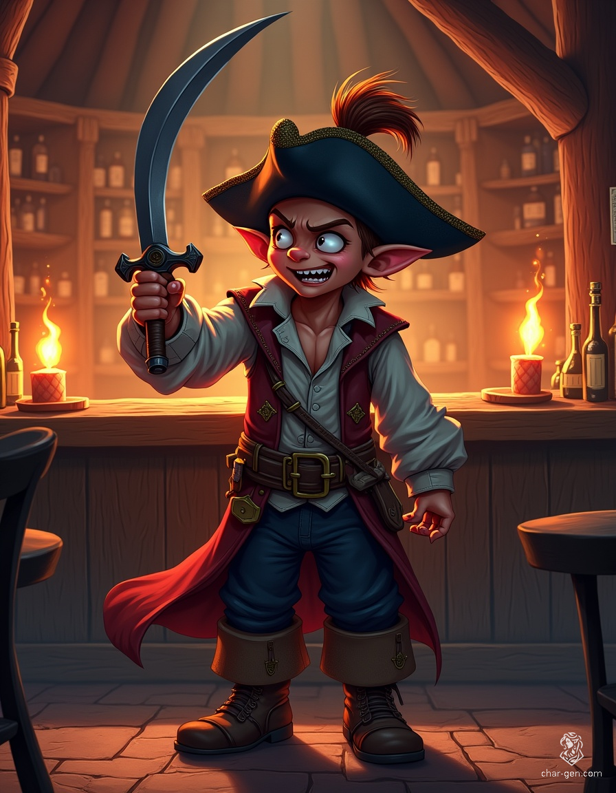 Dwarf Rogue Pirate *NEW* | Npc Fantasy Art | CharGen