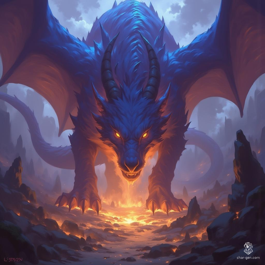 CharGen: D&D Monster Art by Arcanis Ultra - in the dragon god apsu