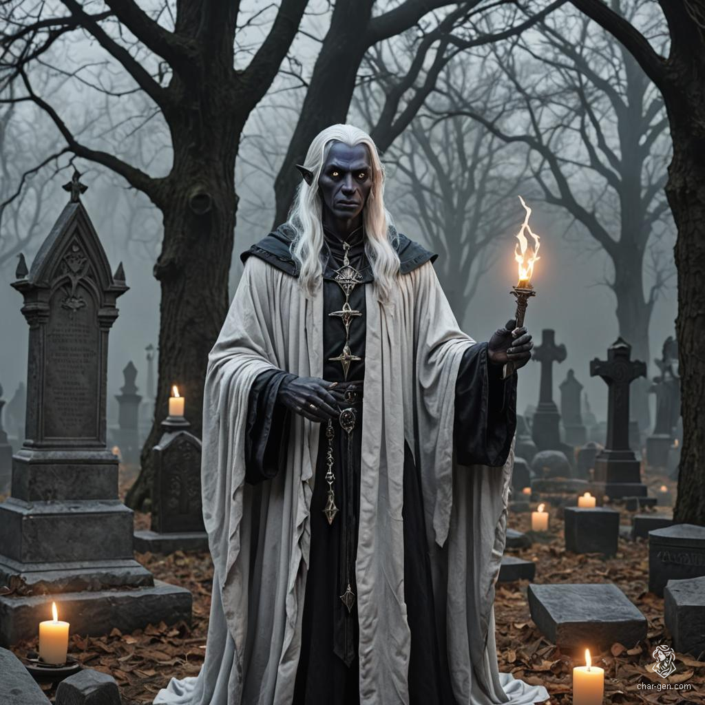 Drow Wizard | Npc Fantasy Art | CharGen