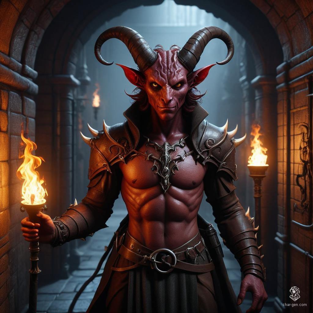 Tiefling | Npc Fantasy Art | CharGen
