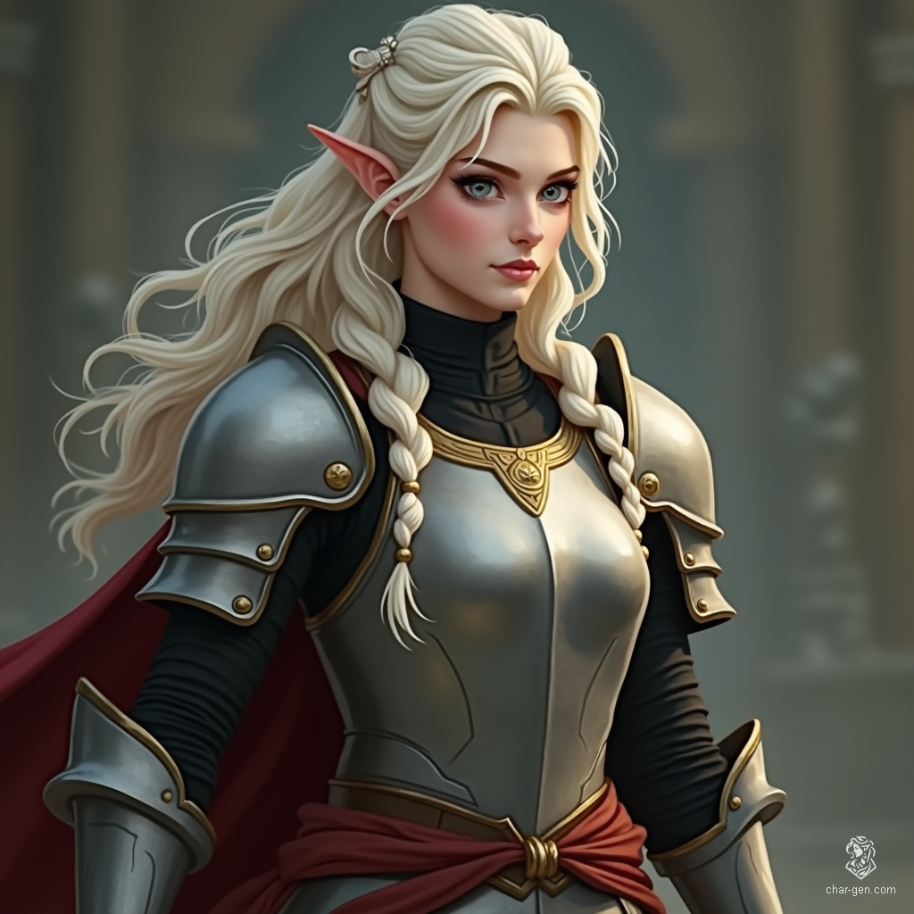 CharGen: D&D Character Art by Paladin4200 - in white wavey hair with ...