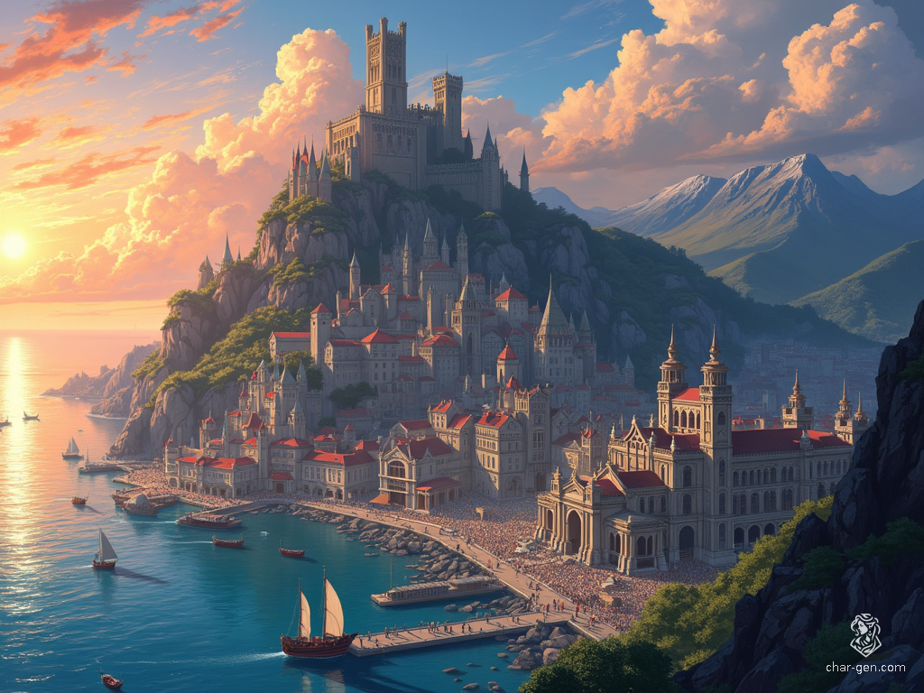 Waterdeep | Landscape Fantasy Art | CharGen