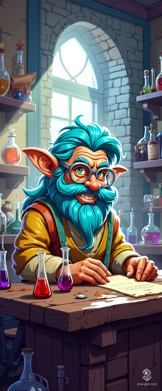 CharGen: D&D Npc Art by Ranger4062 - Gnome Alchemist in Alchemist's ...
