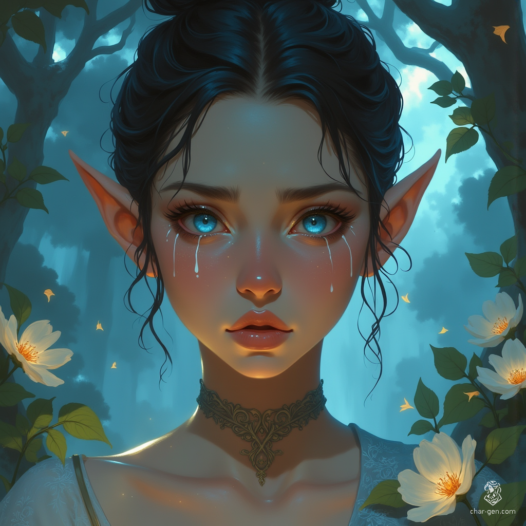 CharGen: D&D Npc Art by HeyNow - Elf Dancer in Album Cover