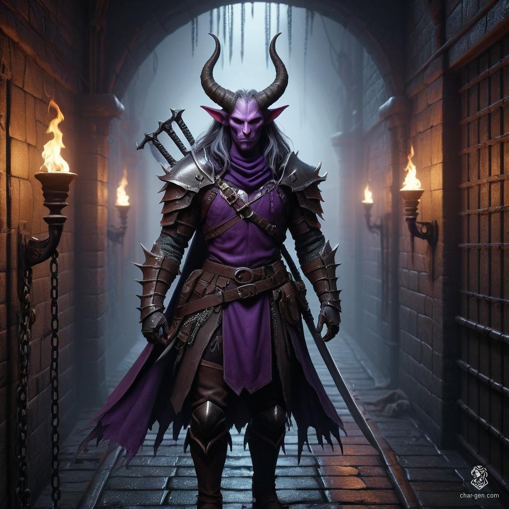 Tiefling Ranger | Npc Fantasy Art | CharGen