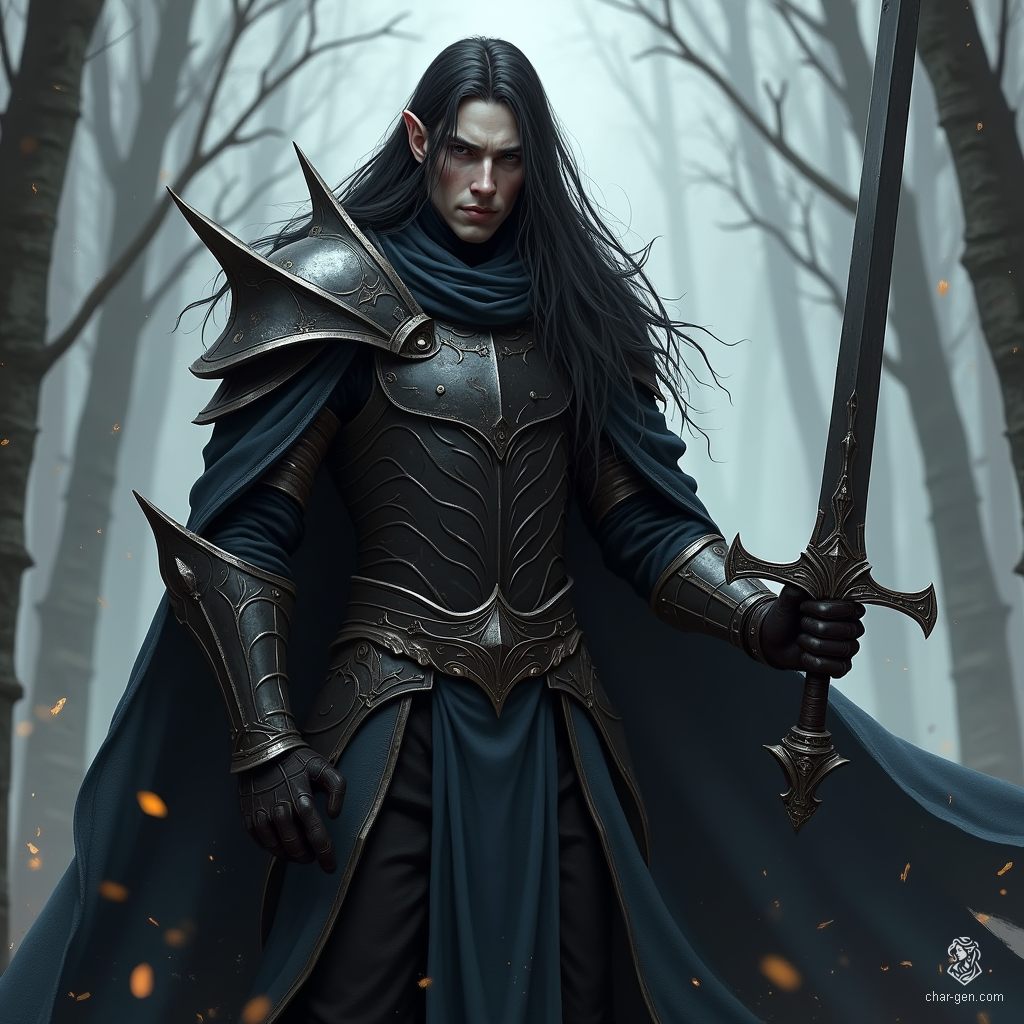 CharGen: D&D Character Art by Torak - in Long hair male drow elf ...