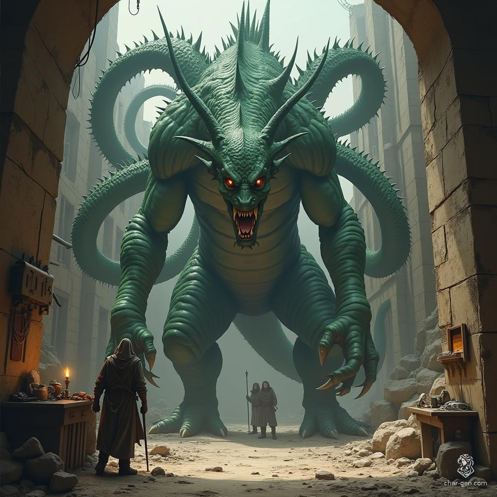 Hydra | Monster Fantasy Art | CharGen