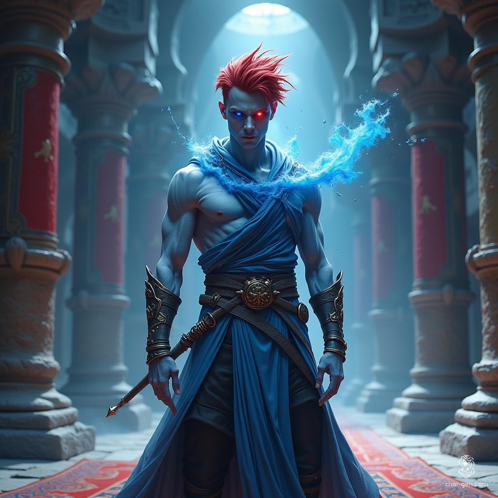 Air Genasi Monk | Npc Fantasy Art | CharGen