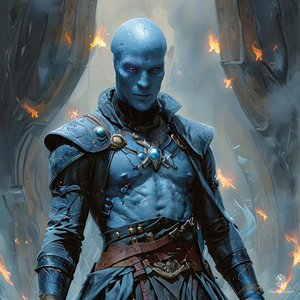 Vedalken Fighter | Npc Fantasy Art | CharGen