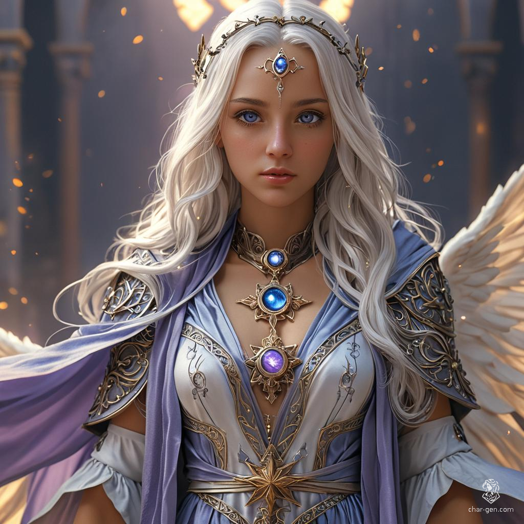 Aasimar Sorcerer | Npc Fantasy Art | CharGen