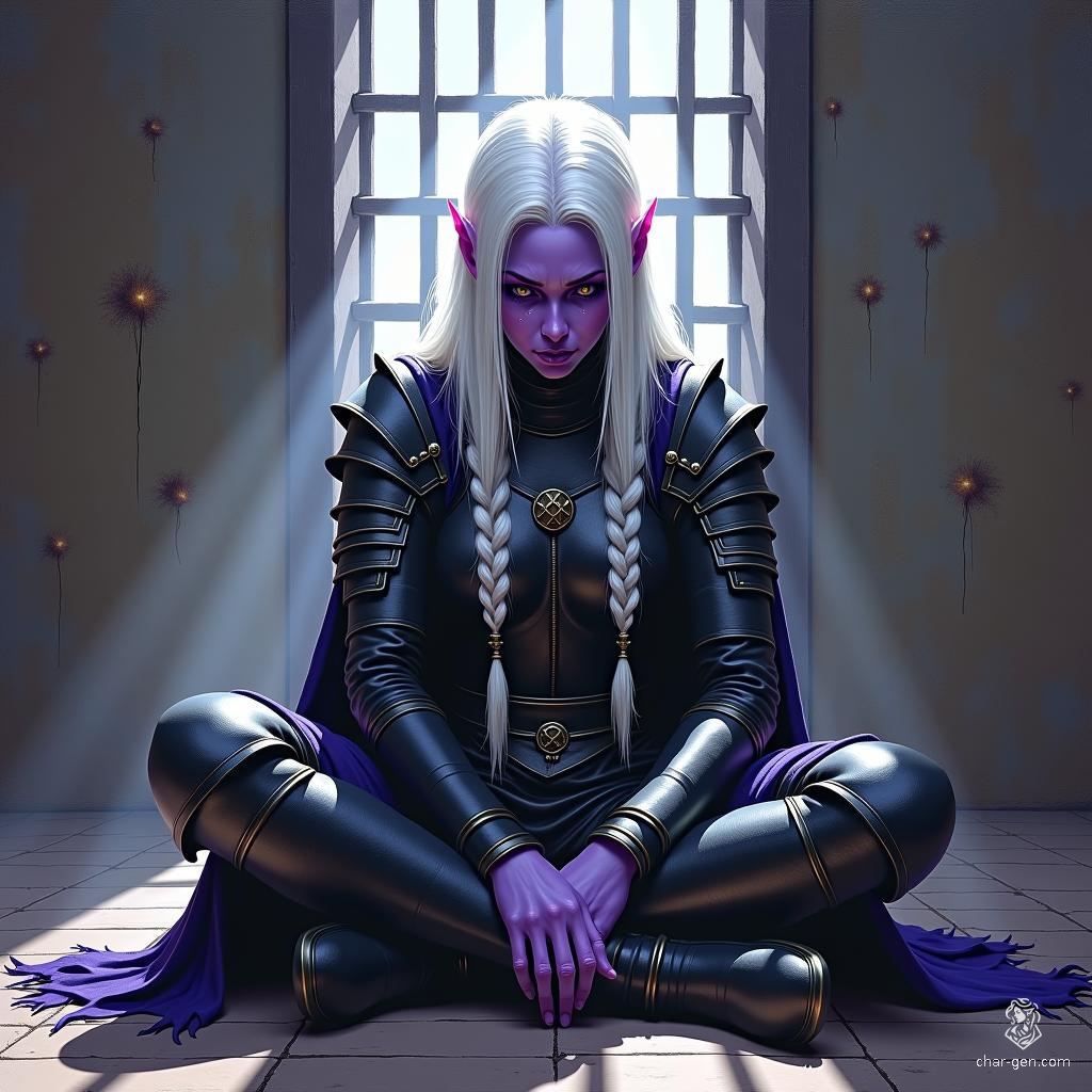 CharGen: D&D Character Art by Paladin2689 - in A drow elf warlock with ...