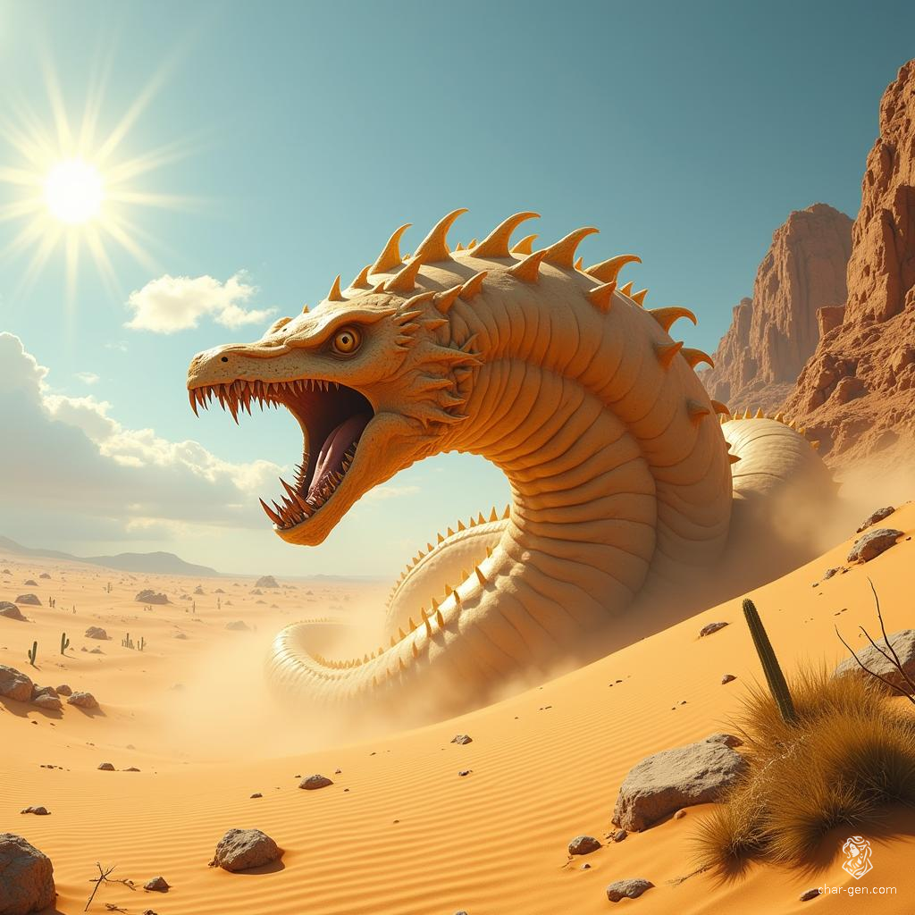 Sandworm | Monster Fantasy Art | CharGen