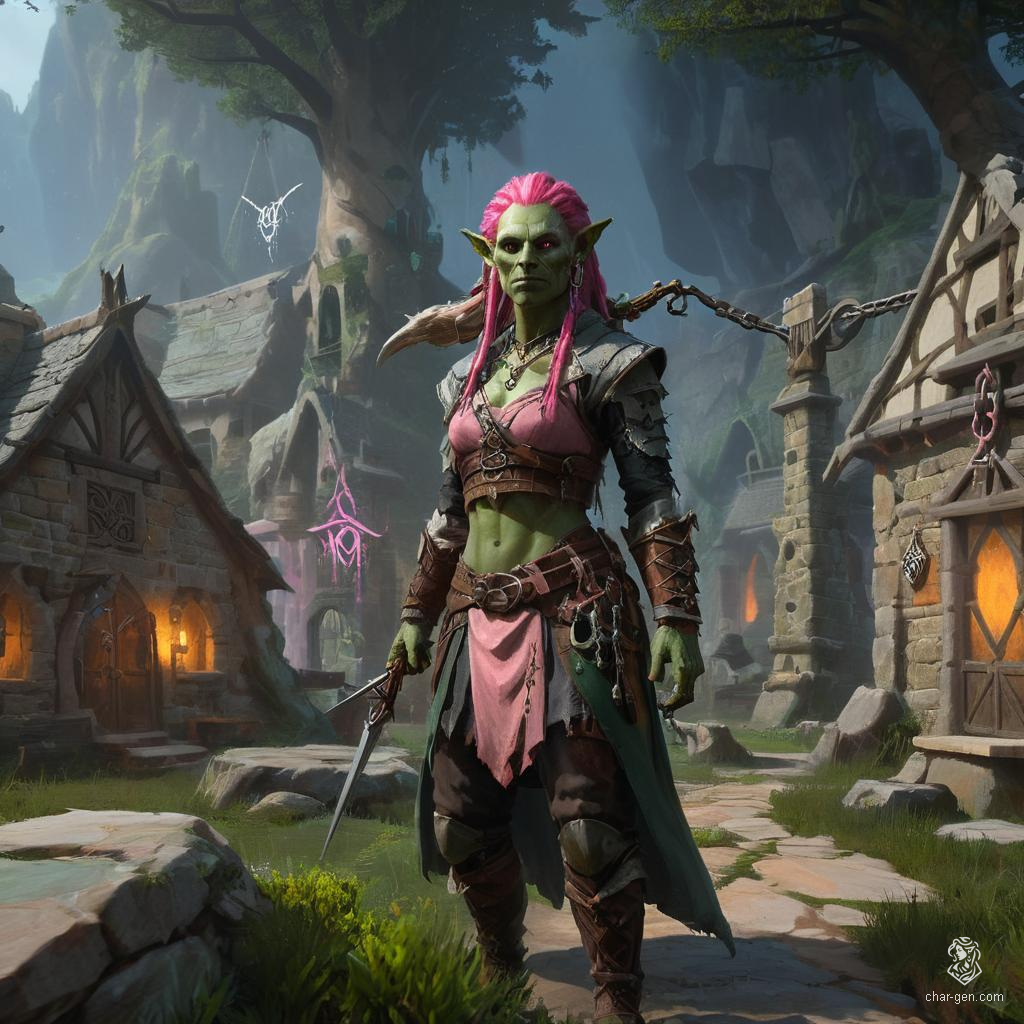 Orc Warlock | Npc Fantasy Art | CharGen