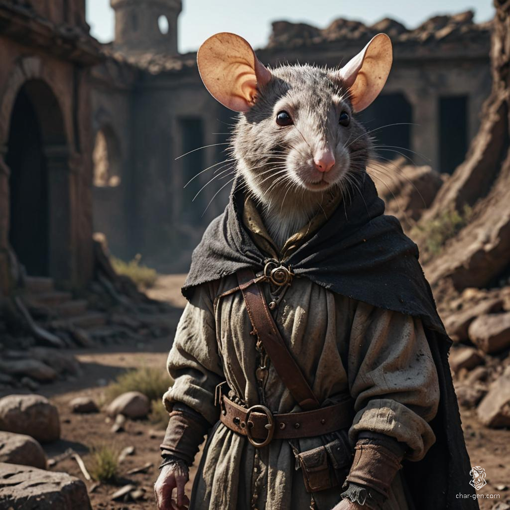 Ratfolk Rogue Thief *NEW* | Npc Fantasy Art | CharGen