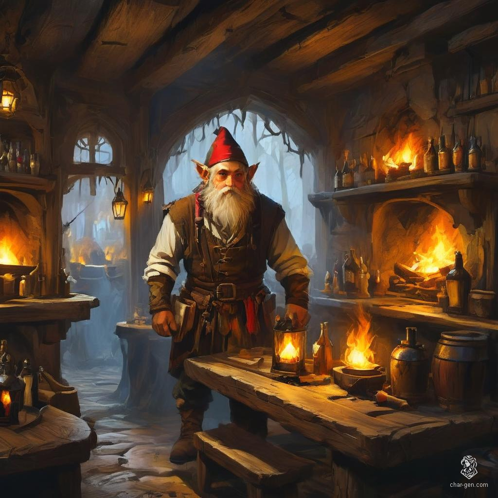Gnome Innkeeper | Npc Fantasy Art | CharGen
