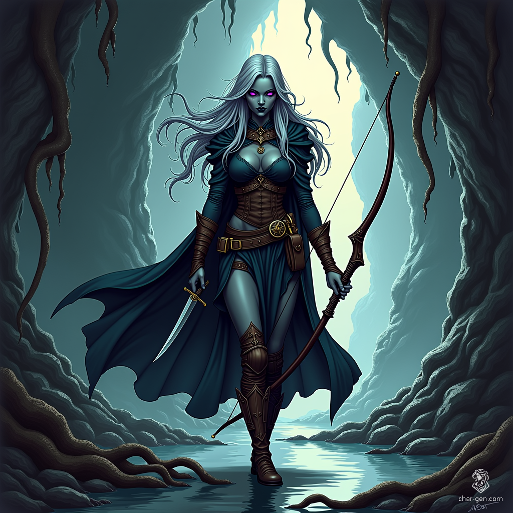 CharGen: D&D Npc Art by Ranger3808 - Drow Rogue Assassin *NEW* in Underdark